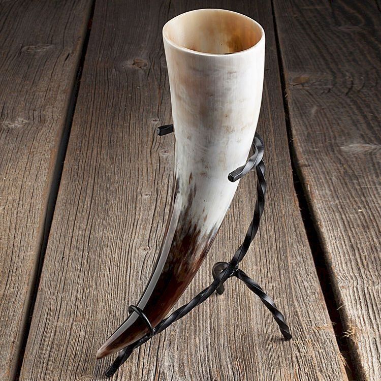 Wikinger Trinkhorn 200ml mit Halter, neu | Kaufen auf Ricardo