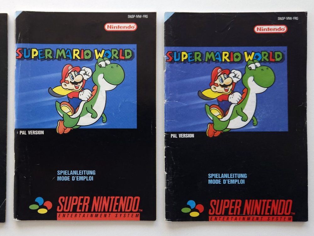1x Anleitung zur Auswahl Super Mario World - Snes (FRG) (Gebraucht) in ...