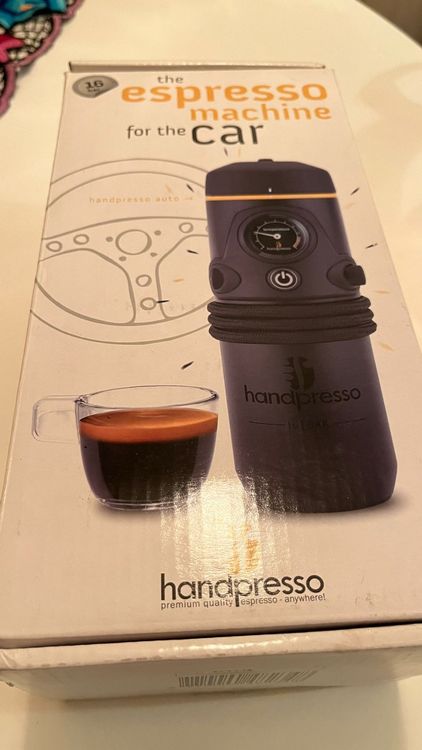 Espresso machine for the car HANDPRESSO (Neuve) | Kaufen auf Ricardo