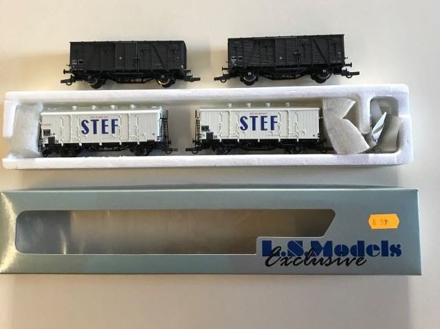 Modelleisenbahn H0 L.S.Models, Stef, SNCF Spitzdach Wagons | Acheter ...