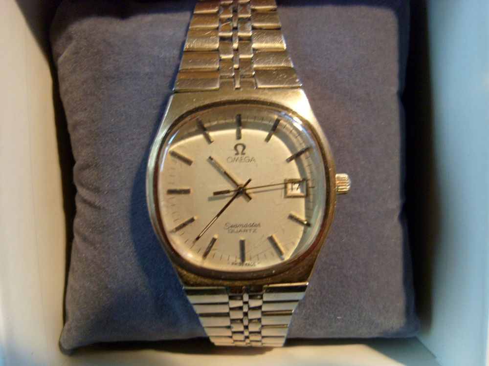 Edle Omega Seamaster Vintage in Goldauflage mit Seepferdlogo | Acheter ...