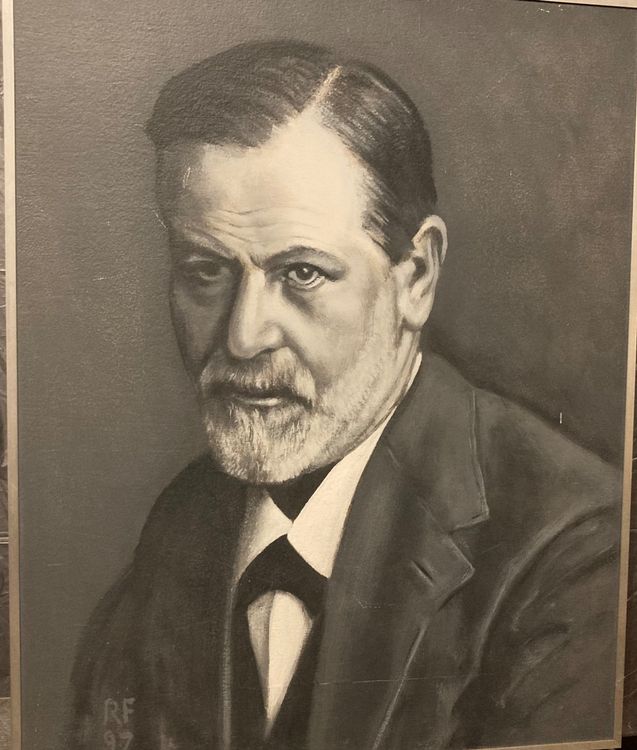 Freud Portrait, signiert RF 97, René Fritschi (Gebraucht) in Riniken für CHF 60 – nur Abholung ...