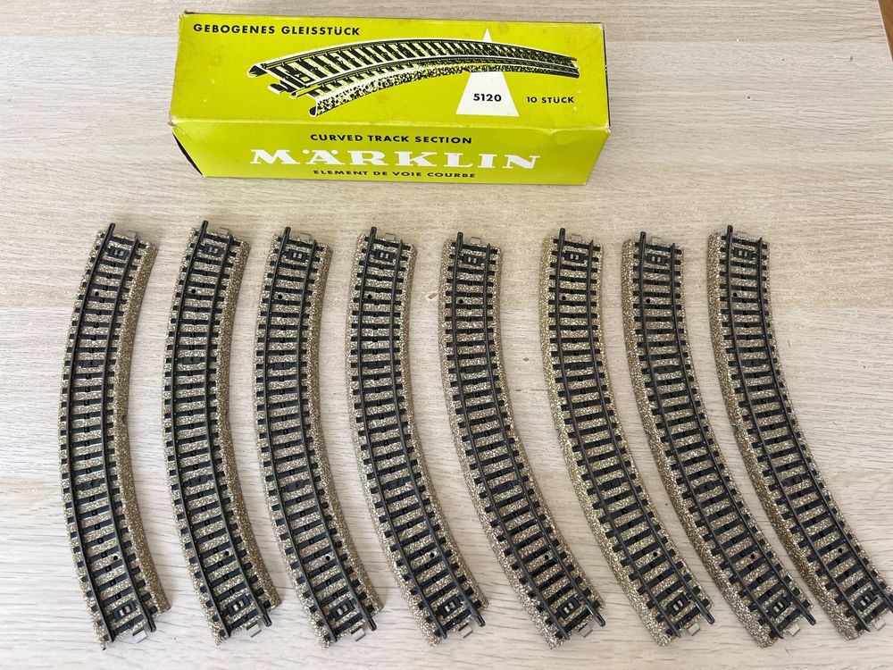 Märklin 8 x 5120 Gebogenes gleis M H0 (1) | Kaufen auf Ricardo