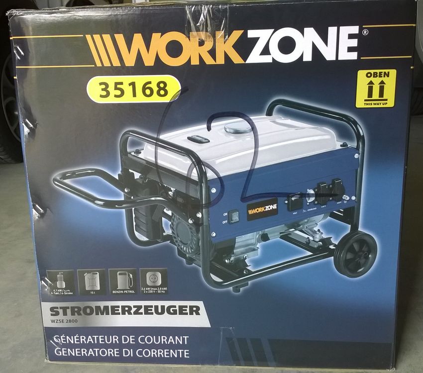 Workzone Stromerzeuger WZSE 2800 (Verpackung ungeöffnet) | Kaufen auf ...