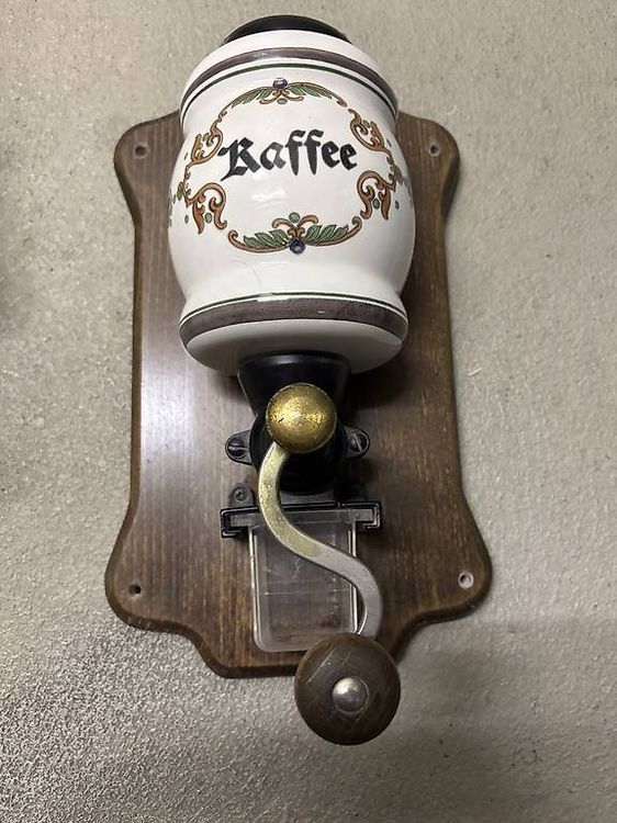 Wand Kaffeemaschine aus Holz und Keramik | Kaufen auf Ricardo