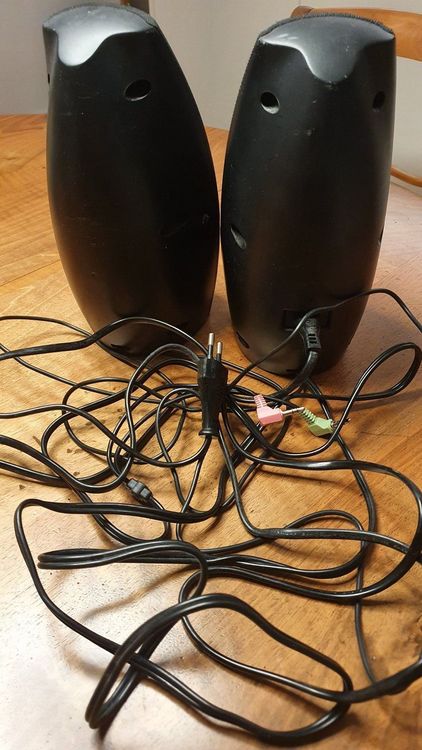 PC Stereo Lautsprecher Labtec LCS 1060 schwarz 2m Kabellänge (Gebraucht ...