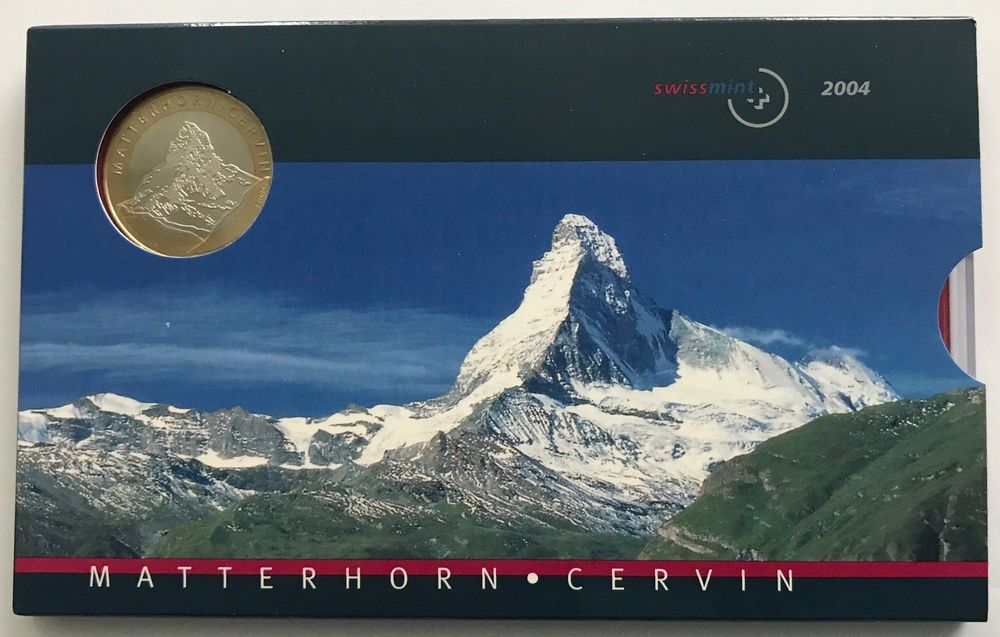 sehr schöner Schweizer Original Münzensatz MATTERHORN 2004 (Neu und originalverpackt) in Zuerich ...