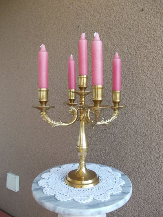 Alter 27 cm 5flammiger Messing Kerzenständer 50er/60er Jahre (Gebraucht) in Ostermundigen für ...