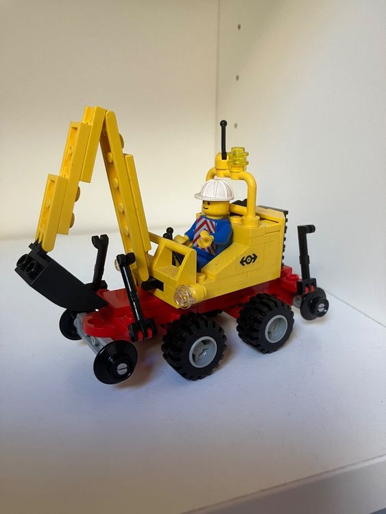 Lego train Zug Eisenbahn set 4525 road and rail repair 1994 (Gebraucht ...