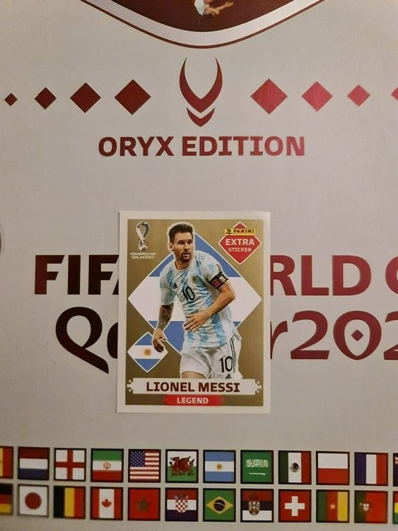 Panini Extra Sticker Qatar 2022 Lionel Messi GOLD | Kaufen auf Ricardo