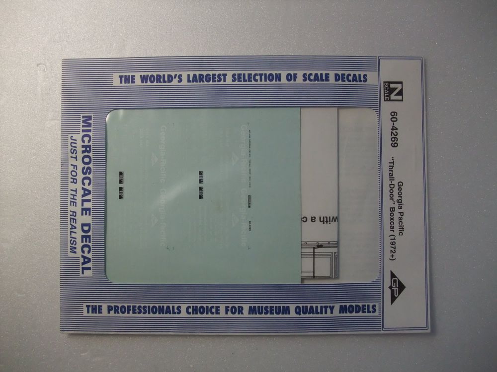 Microscale Decal Spur N Georgia Pacific 60-4269 Beschriftung (Neu und ...