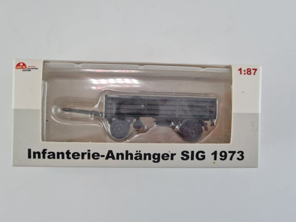 Arwico Infanterie-Anhänger SIG 1973 Schweizer Armee H0 1:87 (Neu (gemäss Beschreibung)) in ...