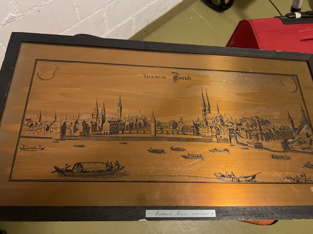 Kupferstich "Tigurvm Turici" gerahmt | Kaufen auf Ricardo