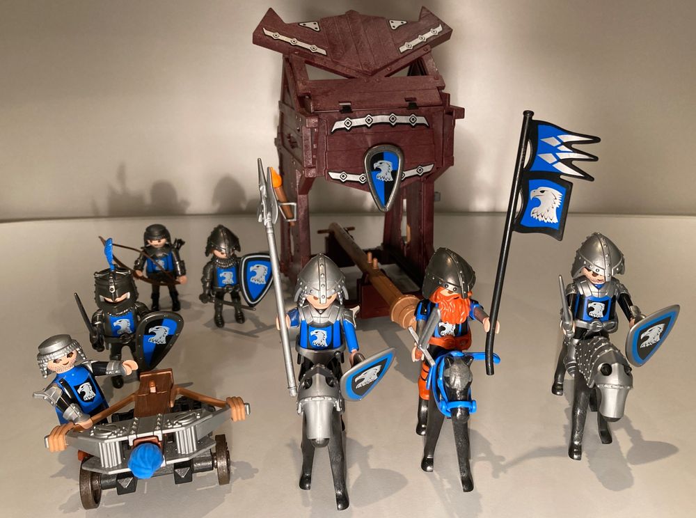 Playmobil Knights Adler-Ritter mit Angriffsturm und Balliste | Acheter ...