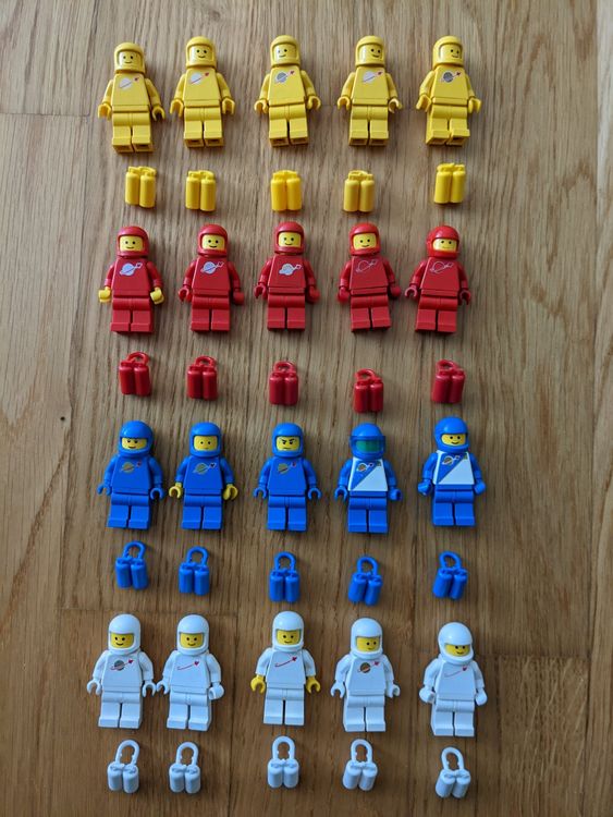 Lego Space Classic 20 Minifiguren, Astronauten Konvolut (Gebraucht) in ...