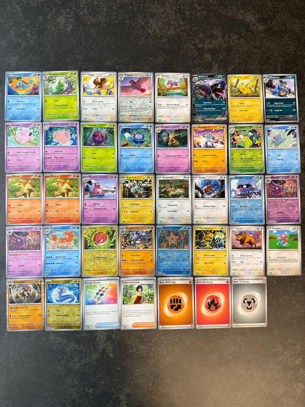 Pokémon 151 Set ENG - Lot of 39 cards (1 ex/ 1 holo/ 7 rev) (Gebraucht ...