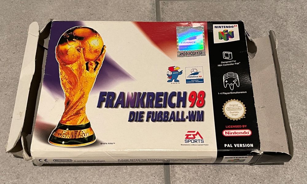 Nintendo 64 - Frankreich 98 die Fussball WM - OVP | Kaufen auf Ricardo