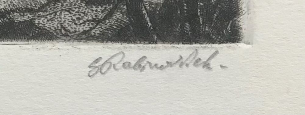 Gregor RABINOVITCH (1884-1958) Radierung Handsigniert (Gebraucht) in ...