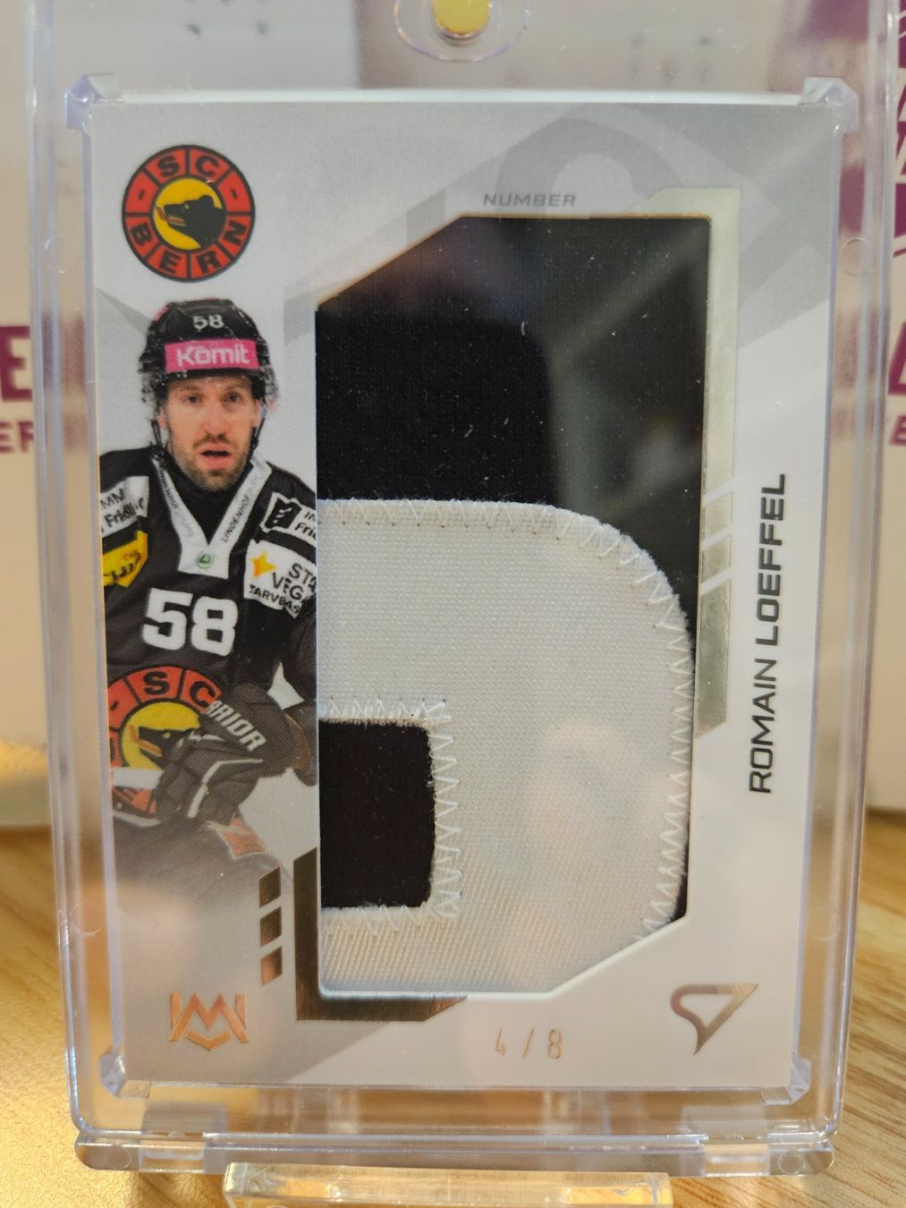 Romain Loeffel - SC Bern - Unique Mark - Nummer - 4/8 (Neu und ...
