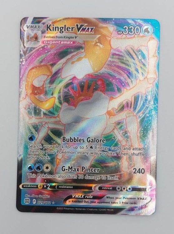 Kingler VMAX (029/172 Brilliant Stars) NM / ENG | Kaufen auf Ricardo