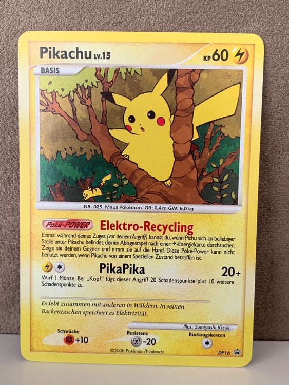 Pikachu Holo Promo DE Pokemon DP16 | Kaufen auf Ricardo