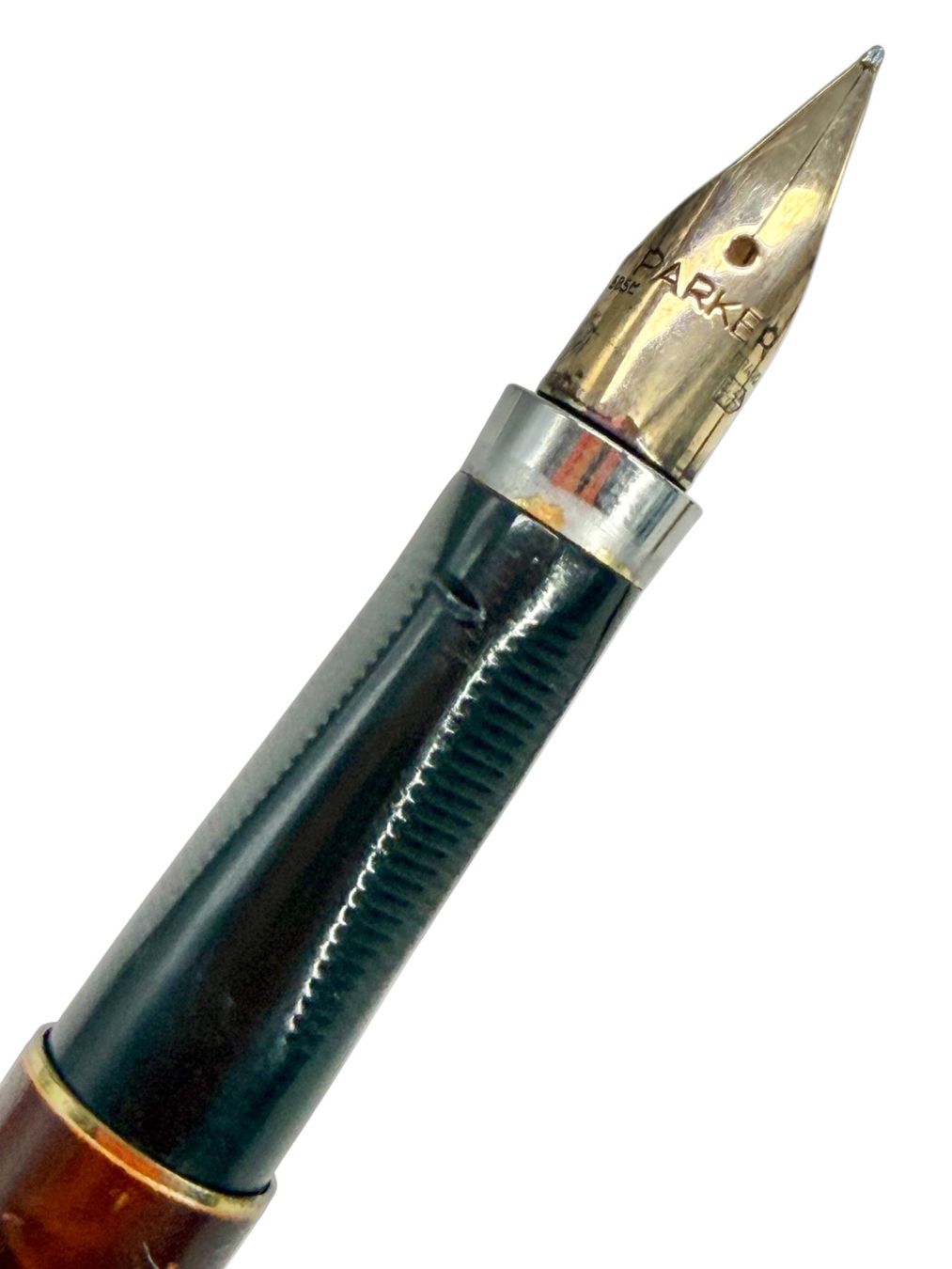Stylo plume ancien Parker 75 GT laqué et plume or 14 carats (D'occasion ...