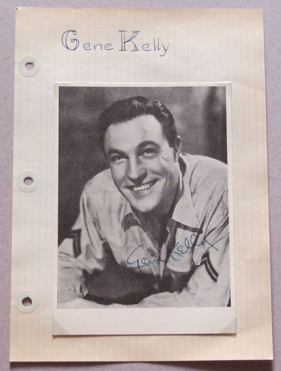 Autogrammkarte Gene Kelly, um 1950 (Gebraucht) in Oberriet SG für CHF ...