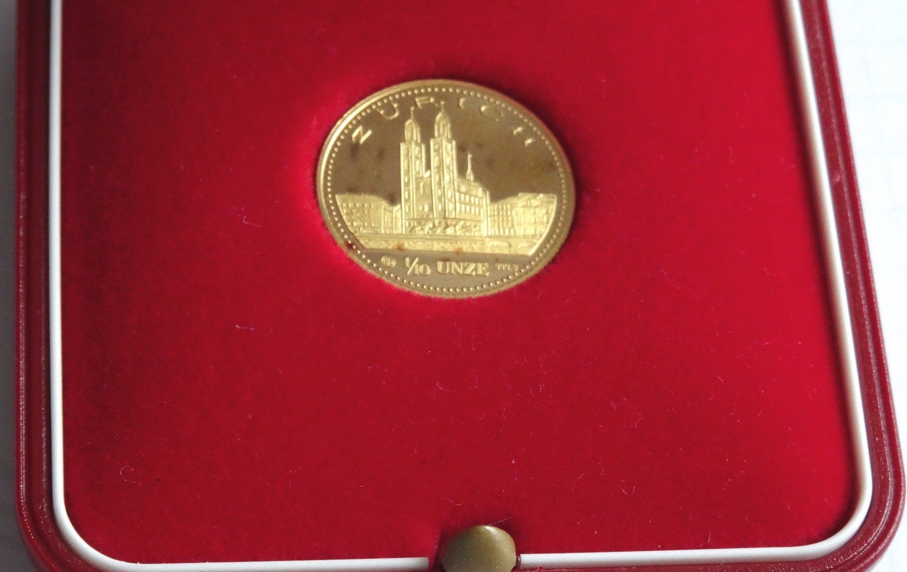 Gold-Münze, Zürich, Gold/999,9 / 3,1 Gramm (Neu (gemäss Beschreibung ...