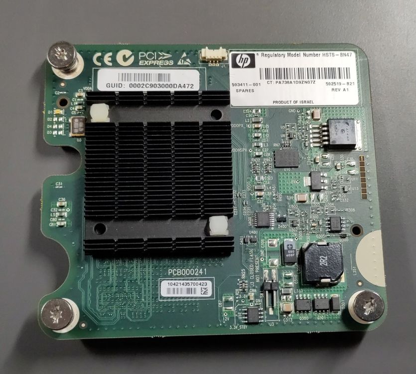 HP 4X InfiniBand QDR 40Gbps HCA HSTS-BN47 (Gebraucht) in Widnau für CHF ...