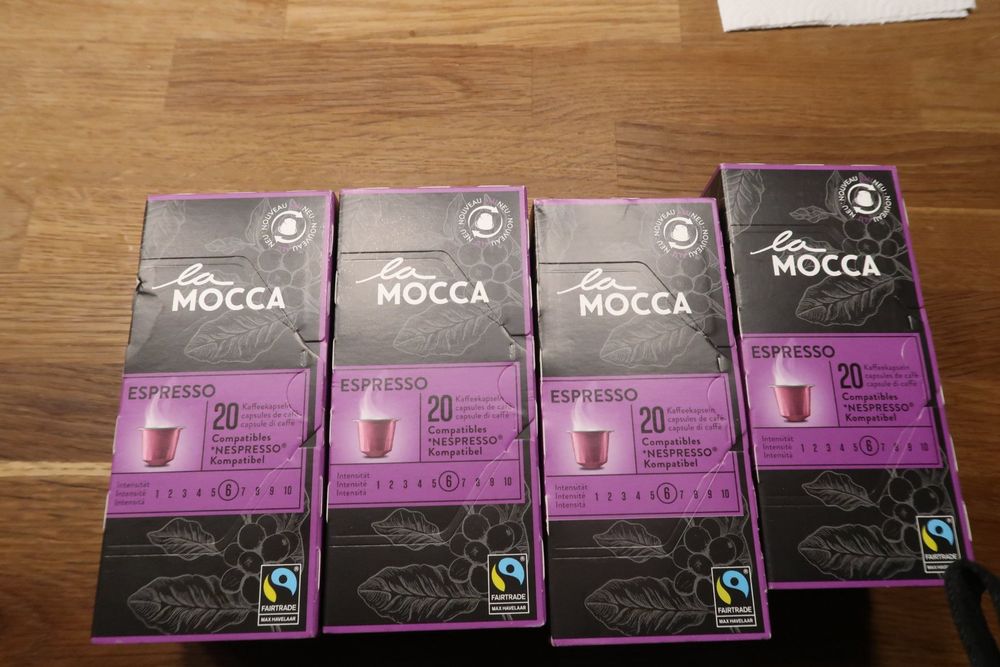 4x La Mocca Espresso a.20 kapseln von COOP (Neu (gemäss Beschreibung ...