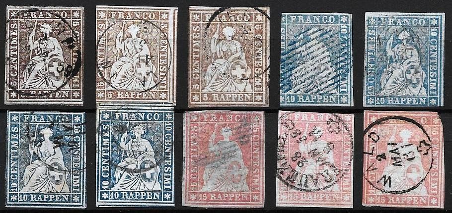 Konvolut Strubel o sauber hoher KAT alle Prüfsignat. ab 1.- (Gebraucht) in Zürich für CHF 33 ...