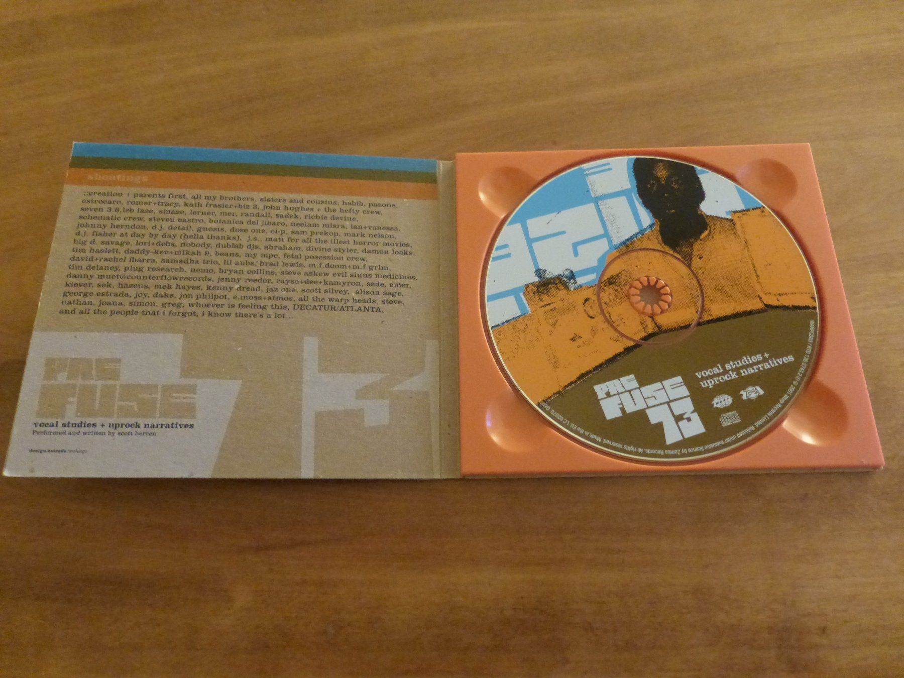 Prefuse 73 - vocal studies and uprock narratives CD (Gebraucht) in ...