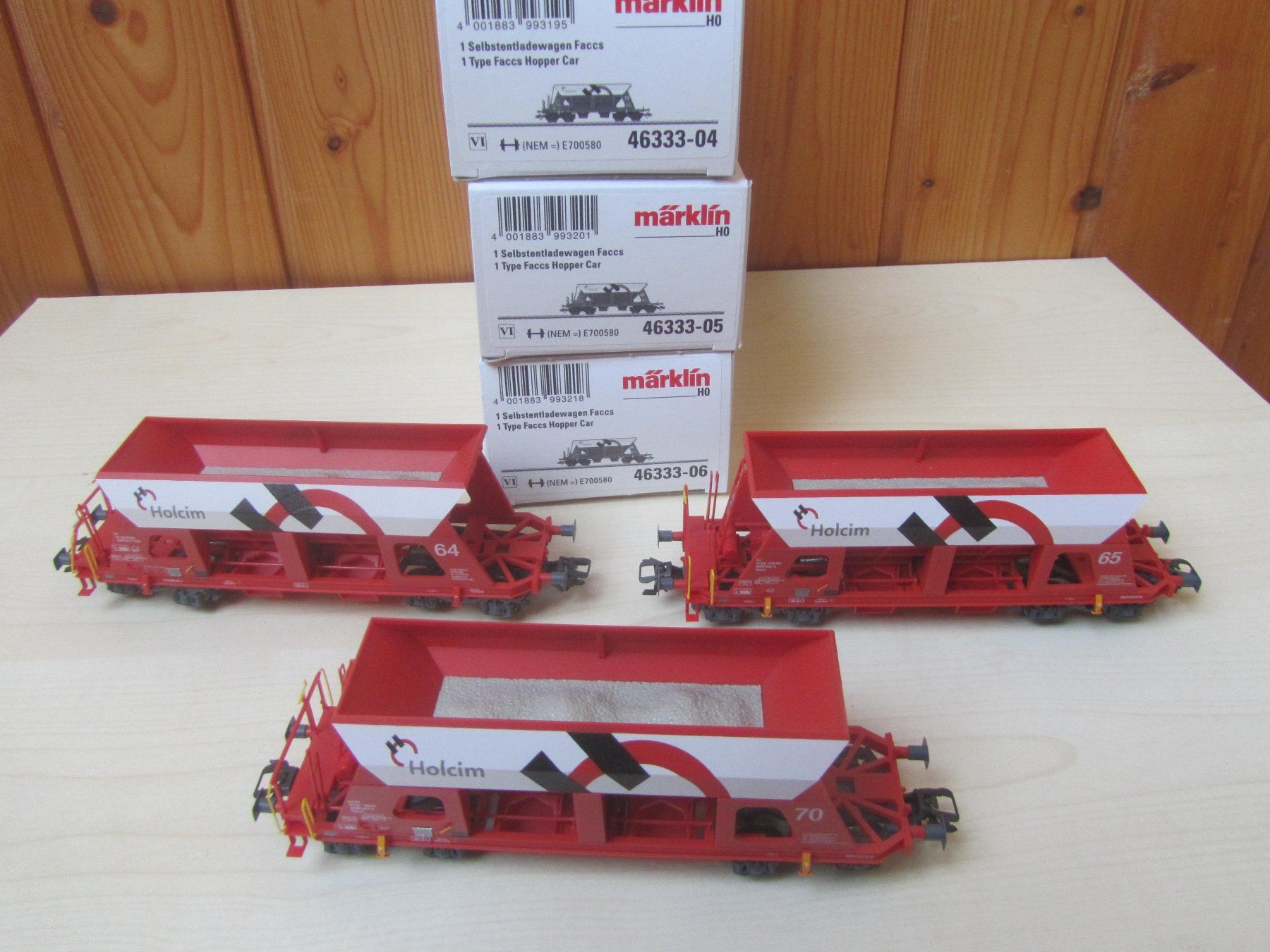 Märklin HO 46333-04/05/06 Selbstentladenwagen "HOLCIM" OVP (Neuf (Voir ...