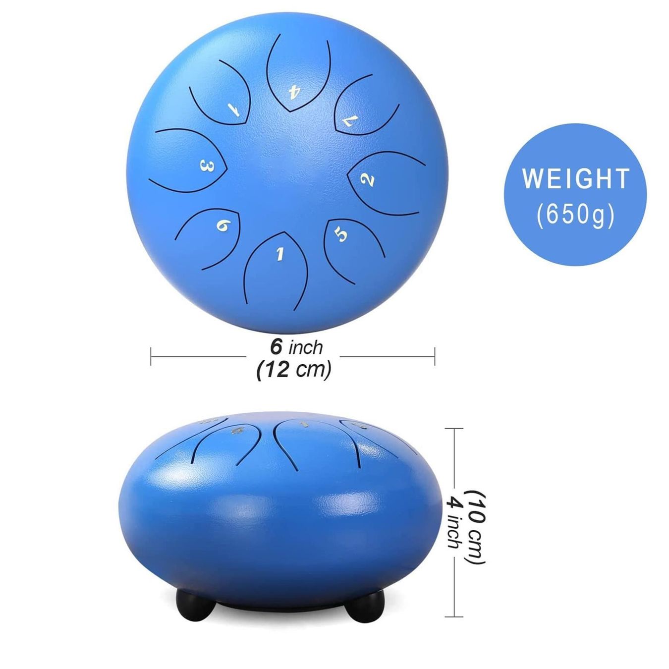 Tongue Drum FüR AnfäNger 6 Zoll 8 Tone (Neu (gemäss Beschreibung)) in ...