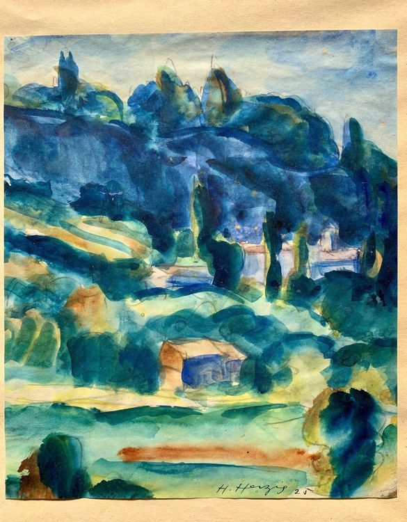 Schönes Aquarell vom Rheintaler Heinrich Herzig (1887-1964) (Gebraucht) in Ottikon für CHF 360 ...