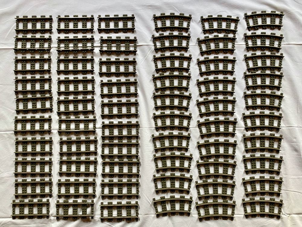 60 alte LEGO 9V Schienen Gerade + Kurven | Kaufen auf Ricardo