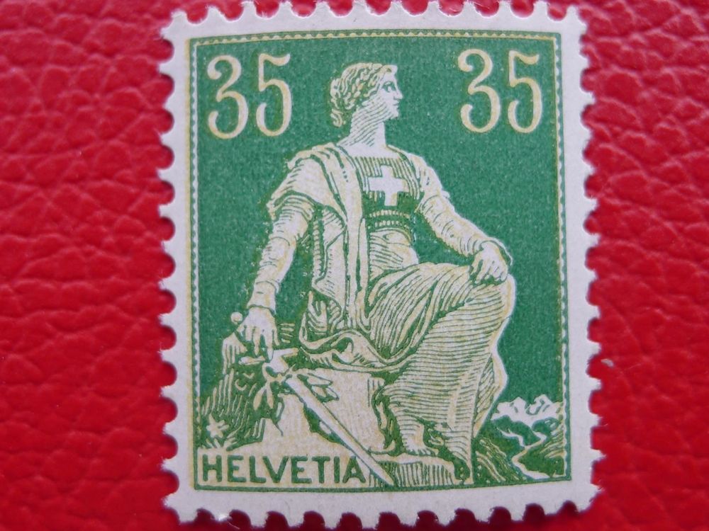 1908: Helvetia mit Schwert: Nr.111 postfrisch ** (Gebraucht) in Sursee ...