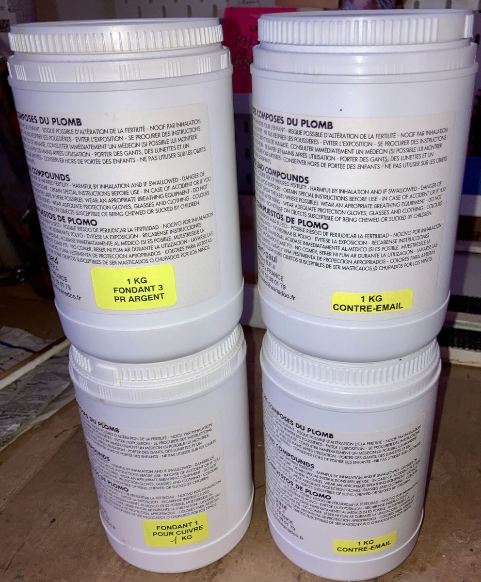 Fondants, contre-émail, ruban-cuivre -Cristall.St Paul (D'occasion) à ...