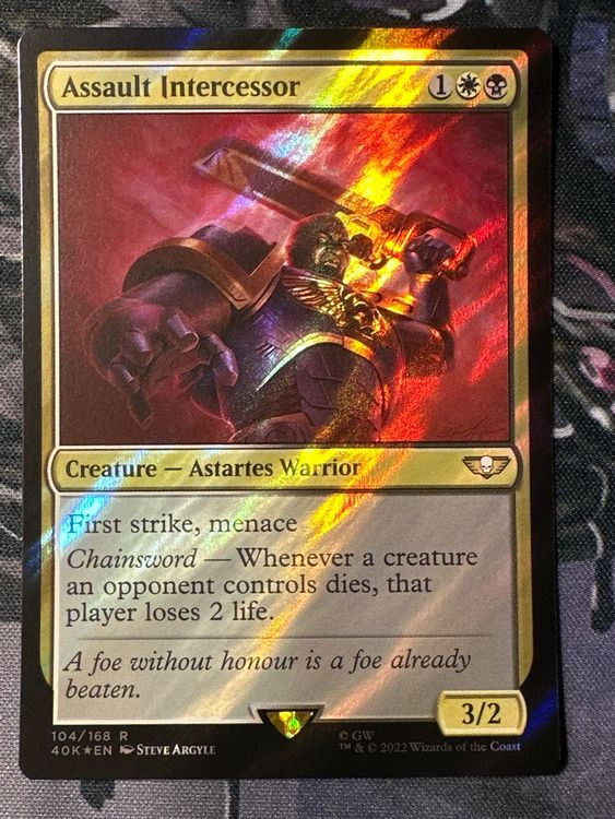 Assault Intercessor SURGE FOIL Warhammer 40k Mtg (Neu (gemäss ...