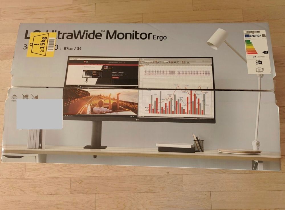 LG Ergo 34" Ultrawide Monitor mit Monitorarm (3440x1440) (Gebraucht) in ...