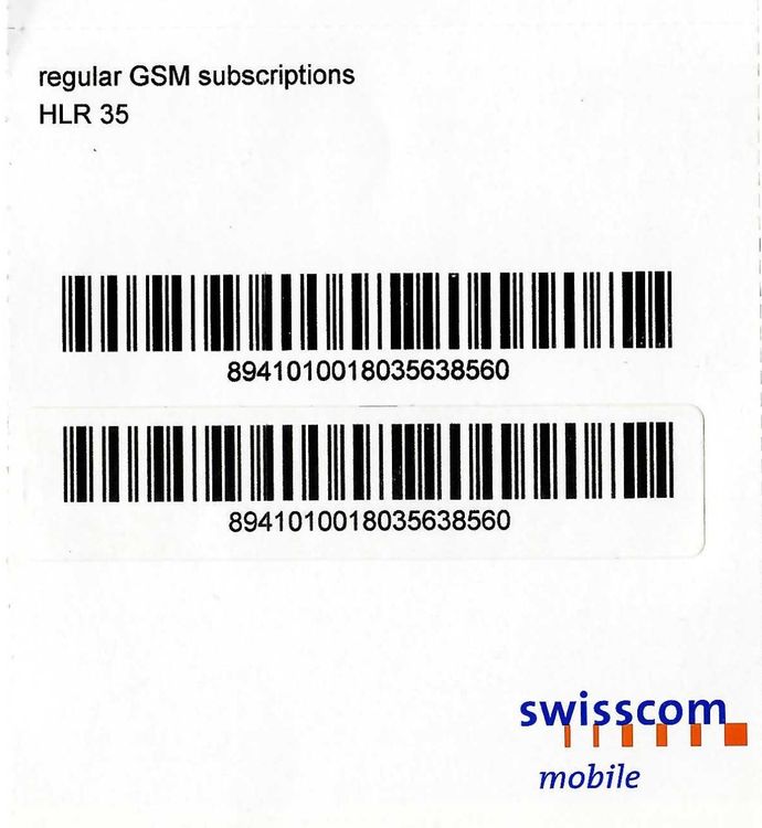 Swisscom GSM Natel SIM Card | Kaufen auf Ricardo