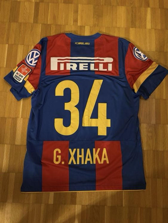 FC Basel Match Trikot Granit Xhaka #34 (Gebraucht) in Reinach BL für ...