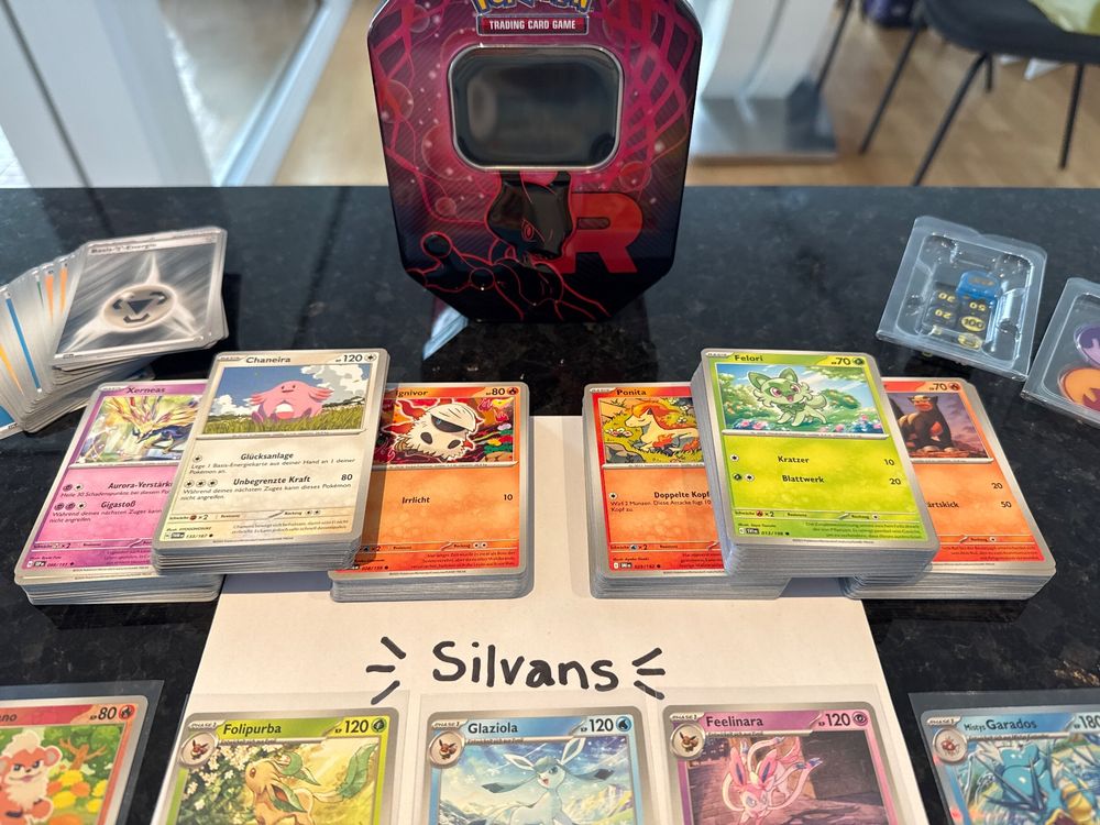 Pokemon 384 Karte XXL Set Deutsche Sammlung glänzende Karten (Neu ...