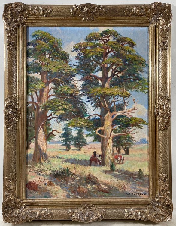Matteo Brondy (1866-1944) grosses Gemälde (Gebraucht) in Root für CHF ...