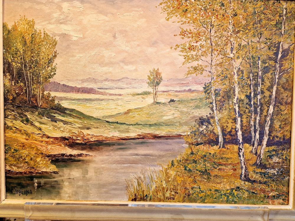 Gemälde "Herbstlandschaft" von E. Regli, signiert 1962 (Gebraucht) in ...