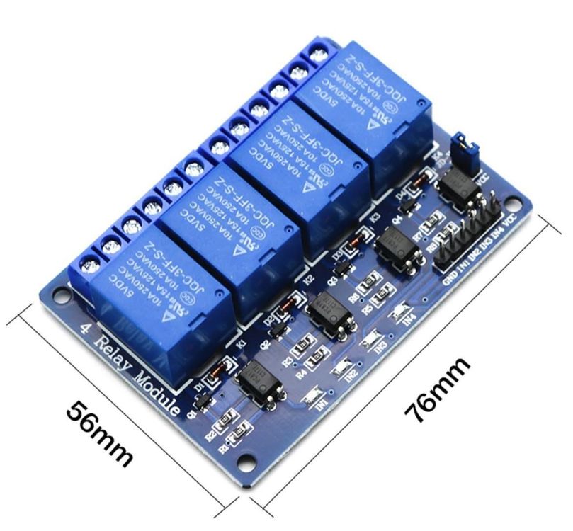 Arduino Relais Board - 4 Relais 5VDC (Neu und originalverpackt) in ...