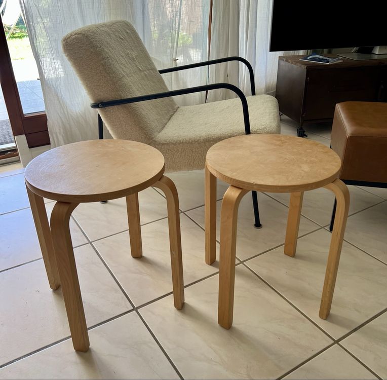 2 Vintage Ikea Design Holz Hocker Frosta (Gebraucht) in Hunzenschwil für CHF 59 – mit Lieferung ...
