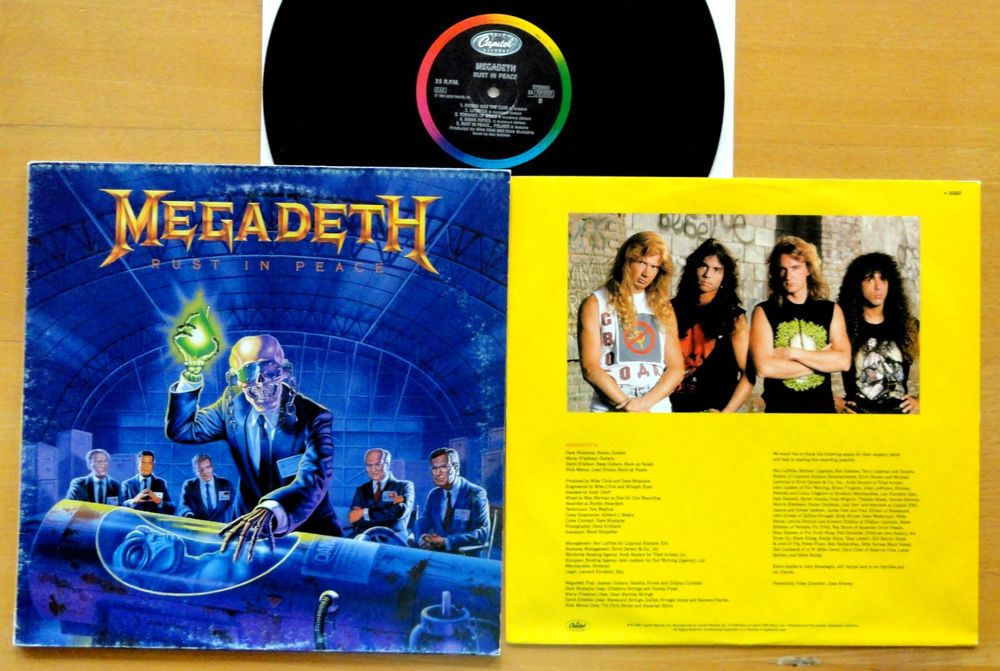 LP MEGADETH rust in peace 1990 CAPITOL ITALY 64 7919351 mint | Kaufen auf Ricardo