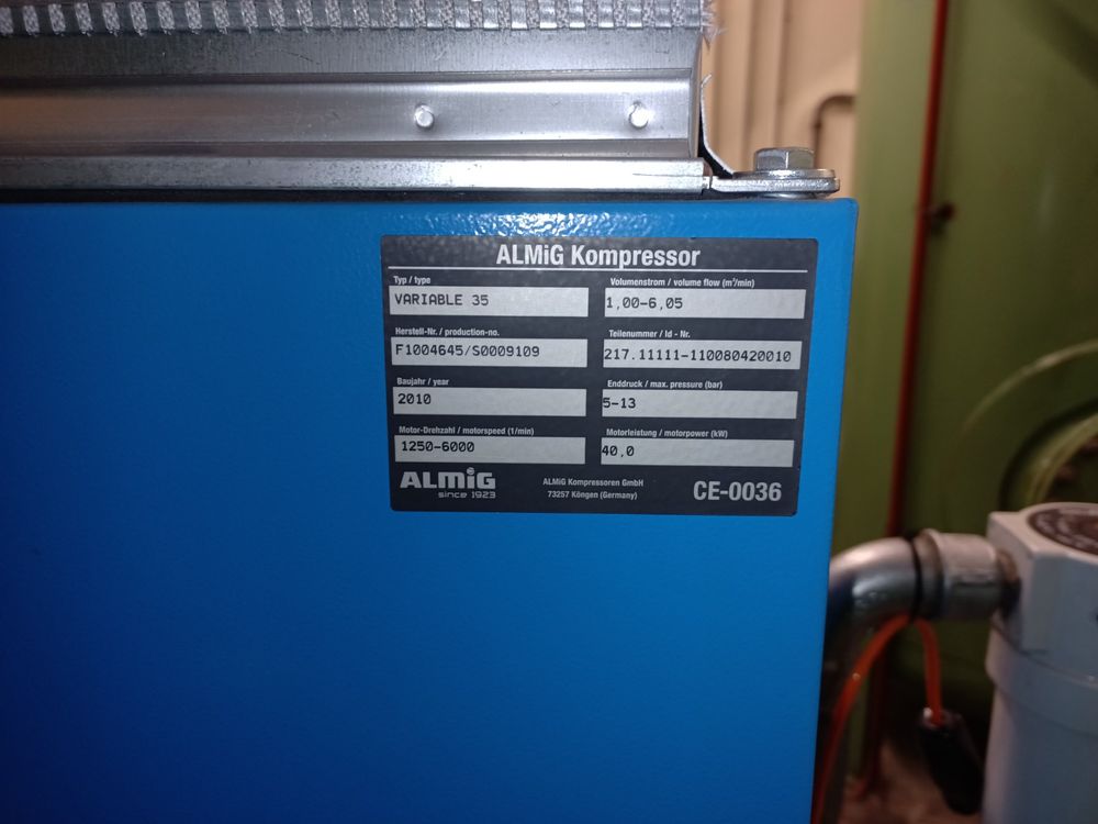 Kompressor Almig Variable 35 (Defekt) in Rüti ZH für CHF 510 – nur ...