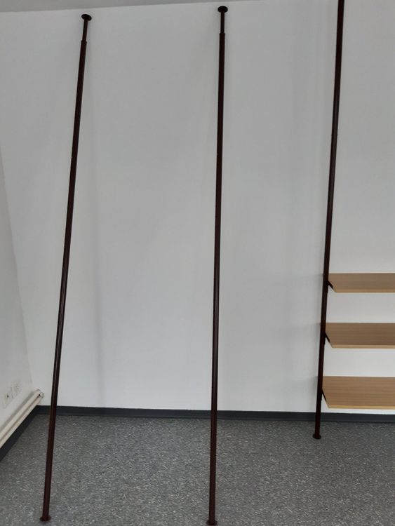 2 Vintage Teleskop Regal Stangen Teleskopregal Klemmregal (Gebraucht ...